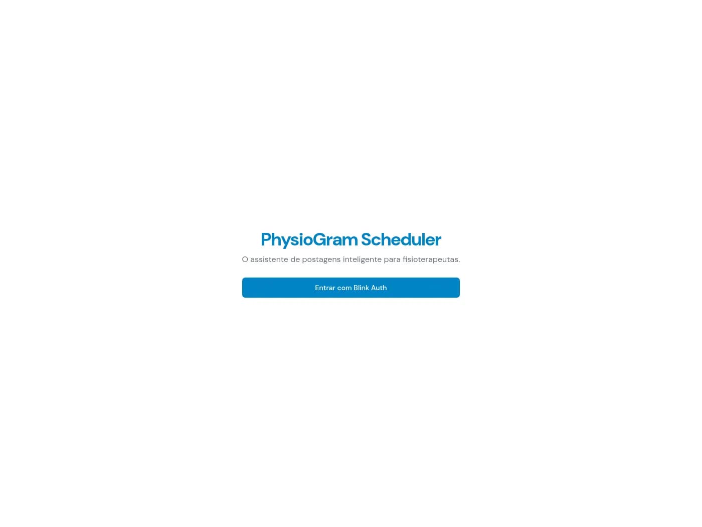 PhysioGram Scheduler
