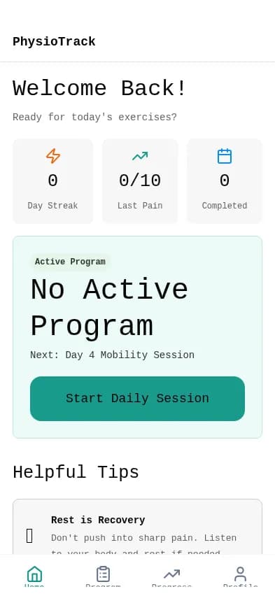 PhysioTrack Mobile