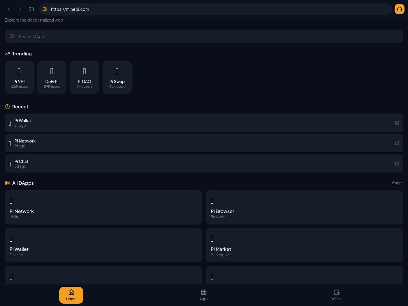 Pi Browser Clone