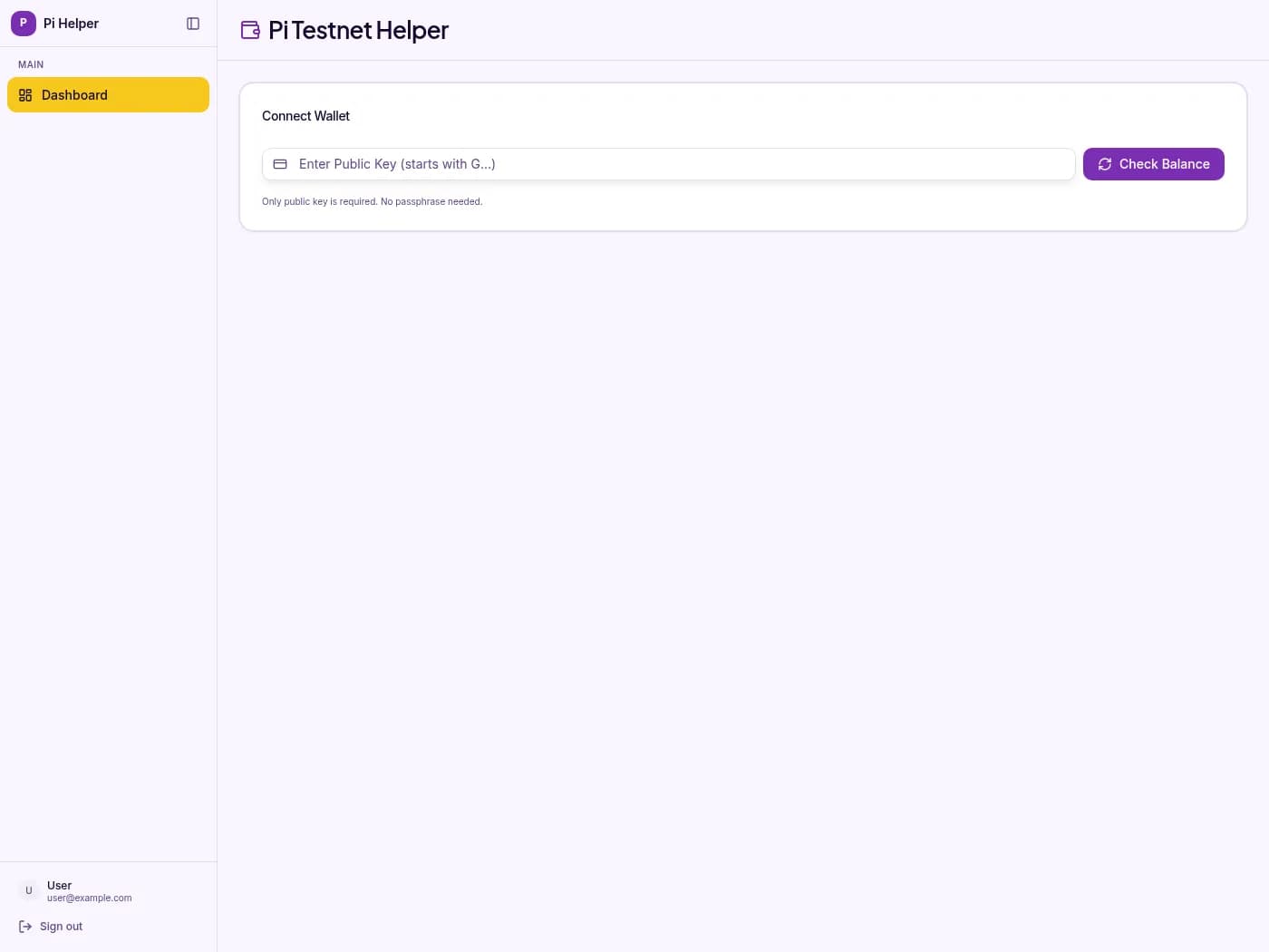 Pi Testnet Helper