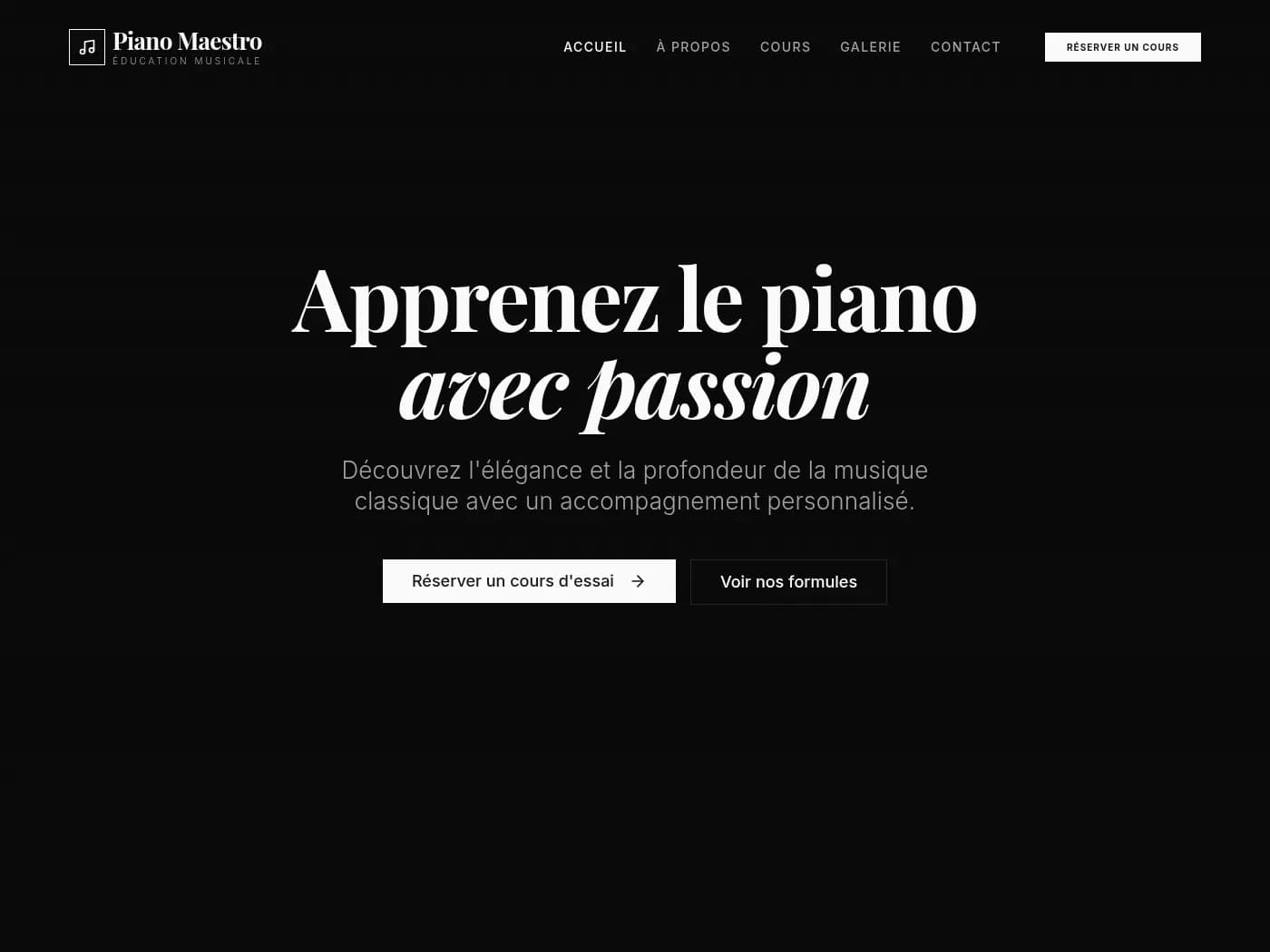 Piano Maestro Web