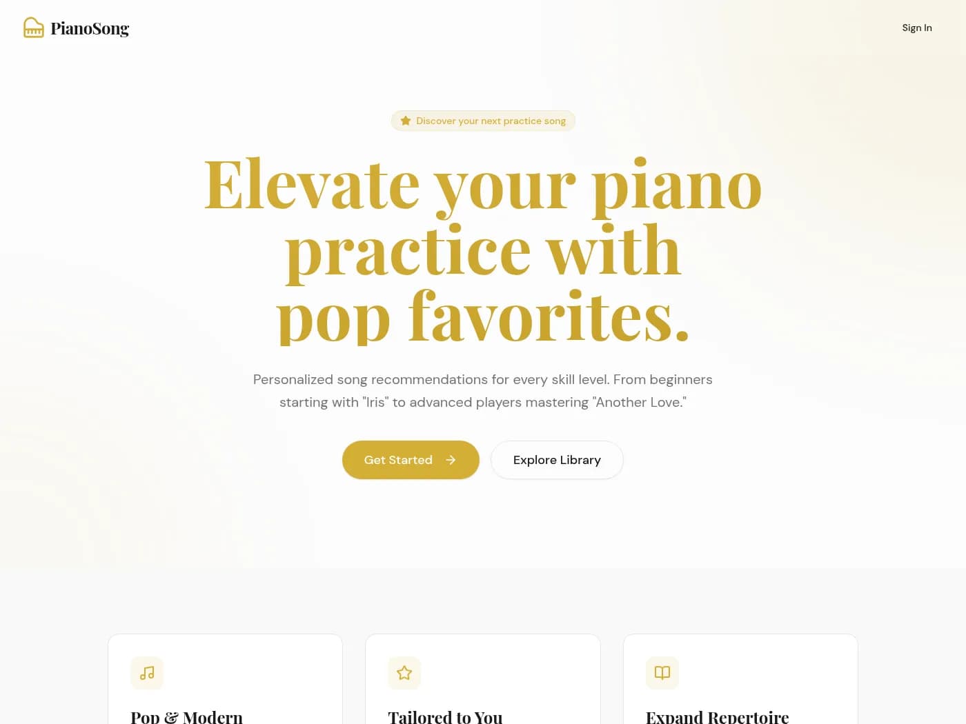 PianoSong Recommender