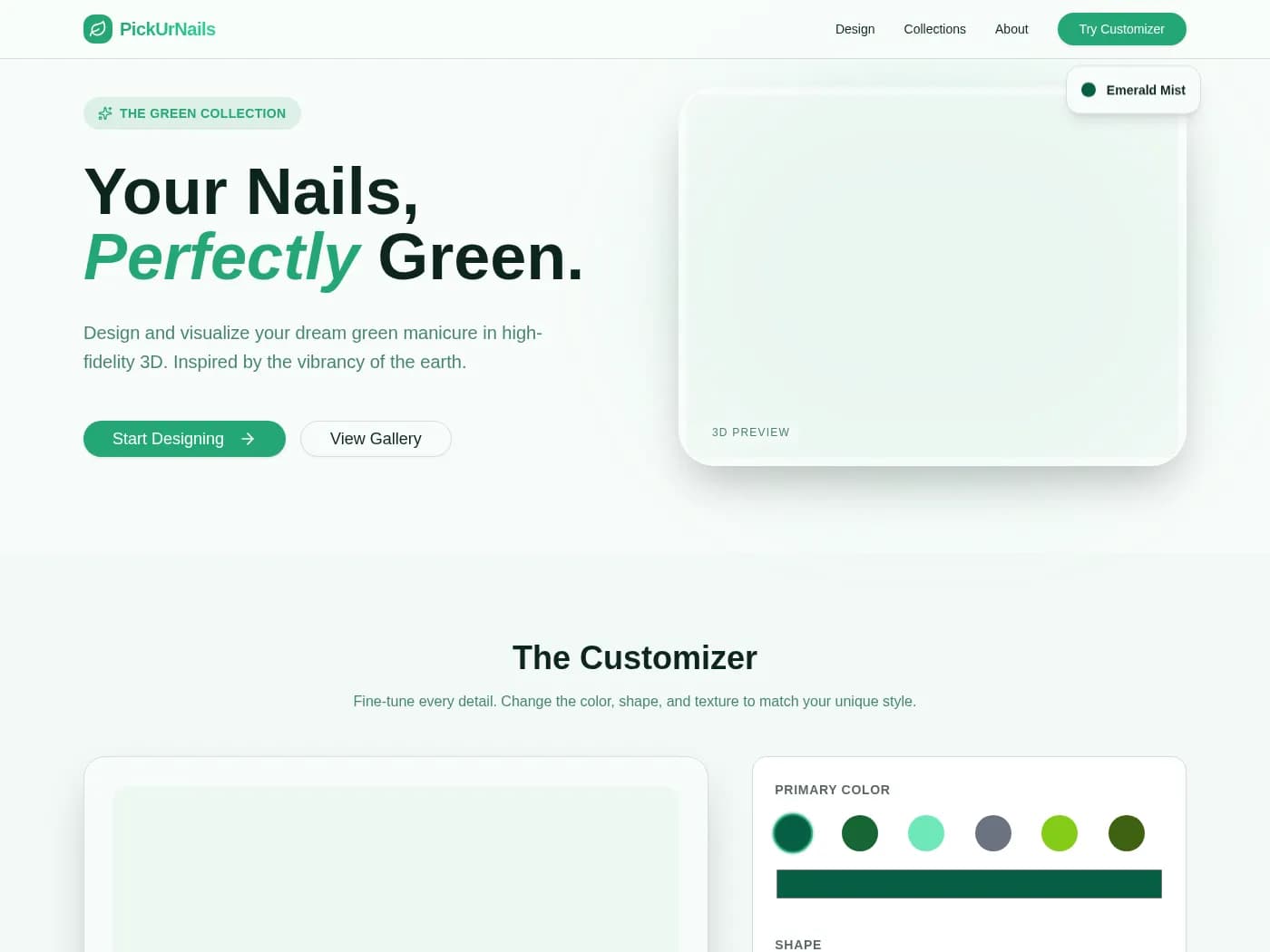 PickUrNails Green