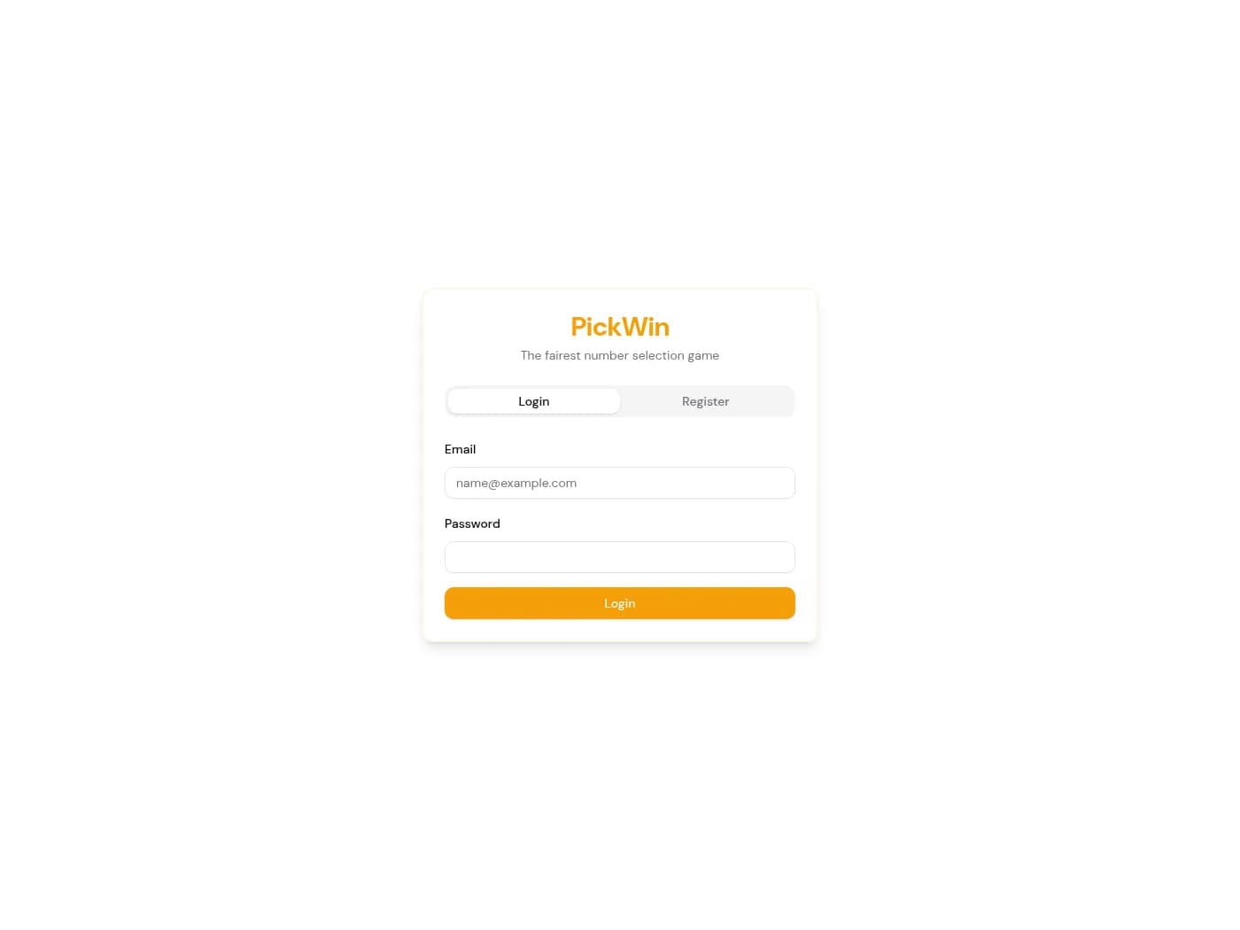 PickWin Game Platform