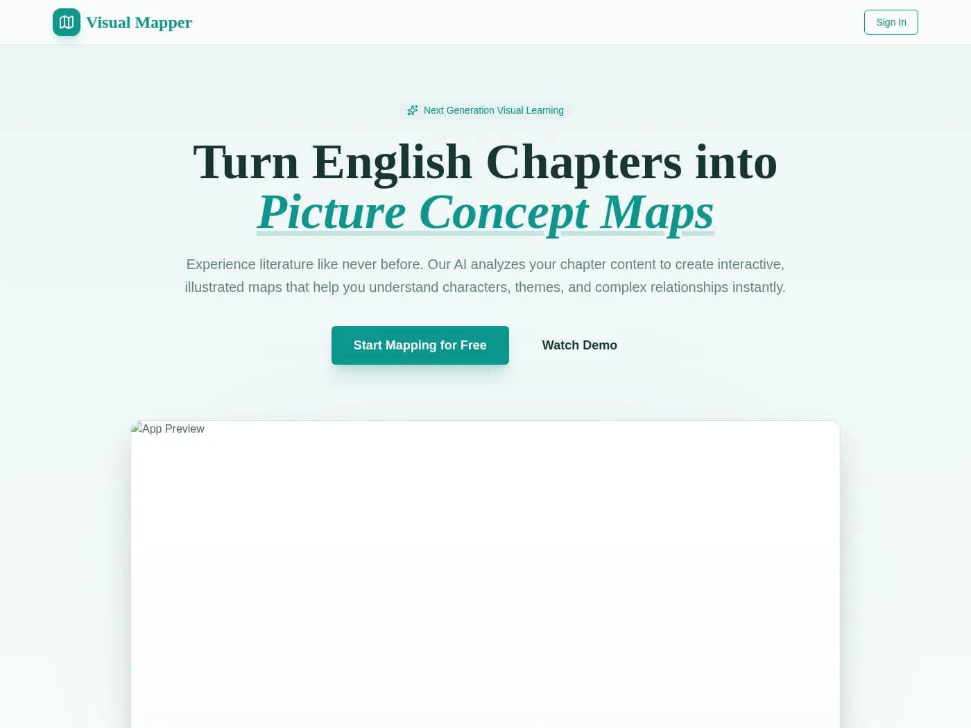 Visual English Mapper