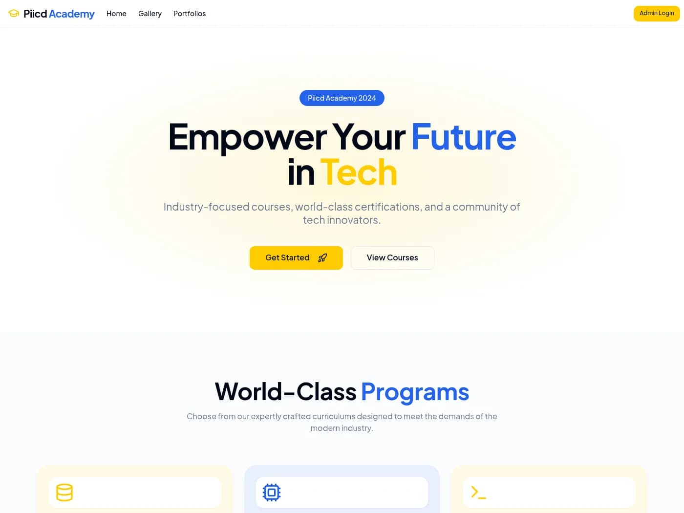 Piicd Academy Platform