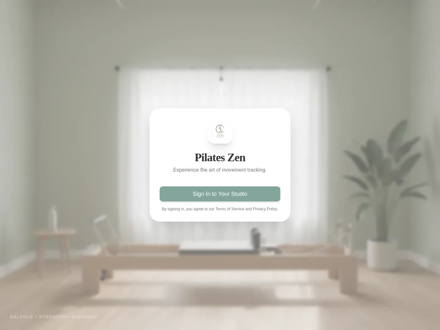 Pilates Logbook Tracker