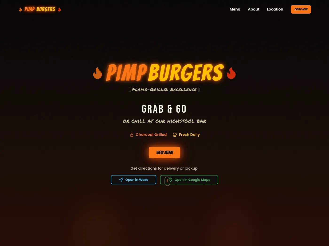 Pimp Burgers Landing
