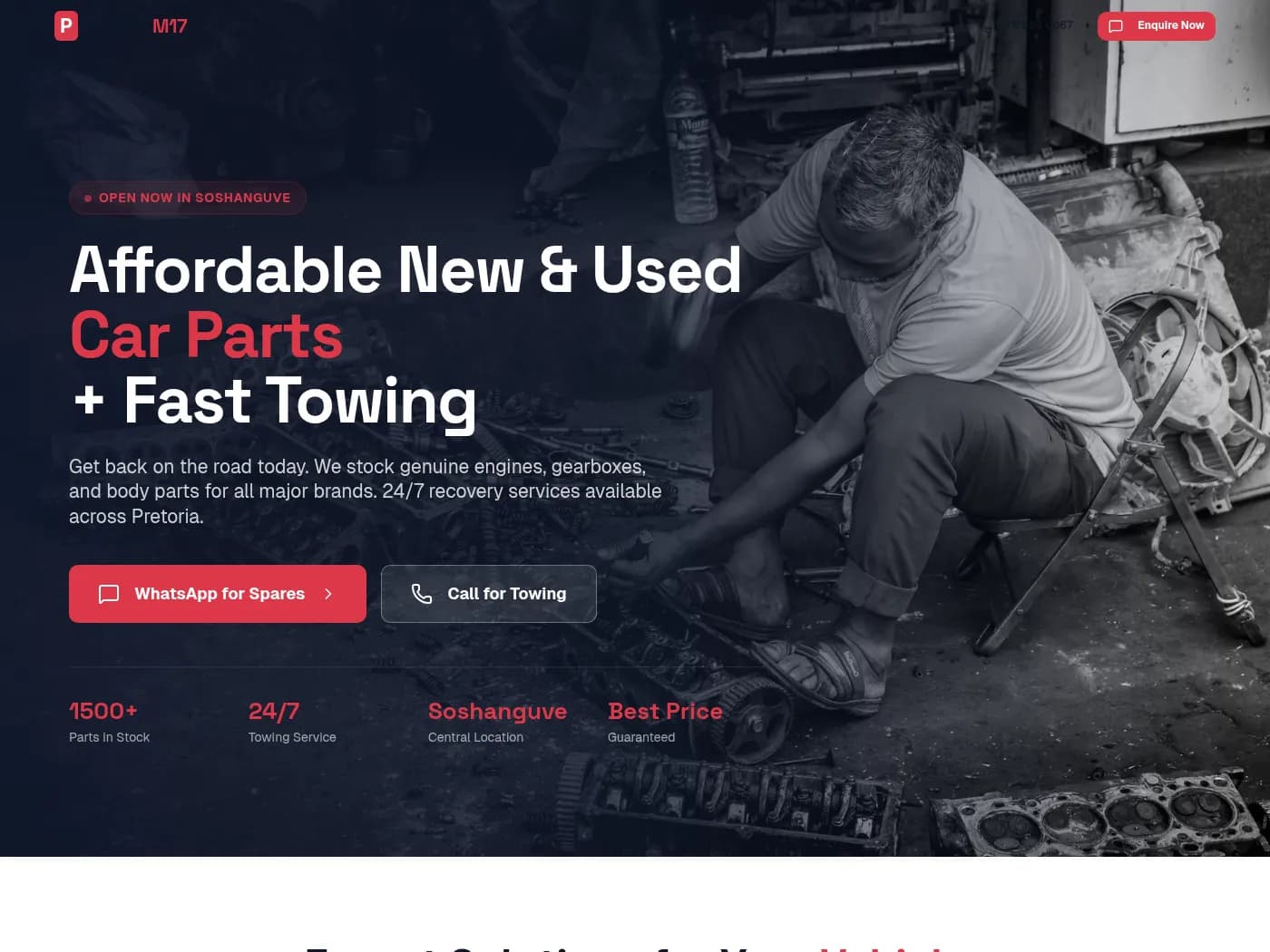 Pingas Spares Web Portal