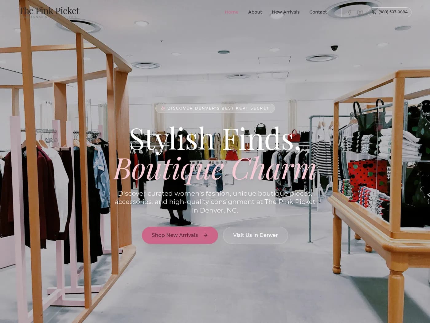Pink Picket Boutique Site