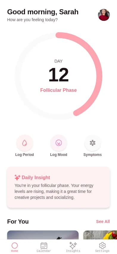 PinkCycle Flow App