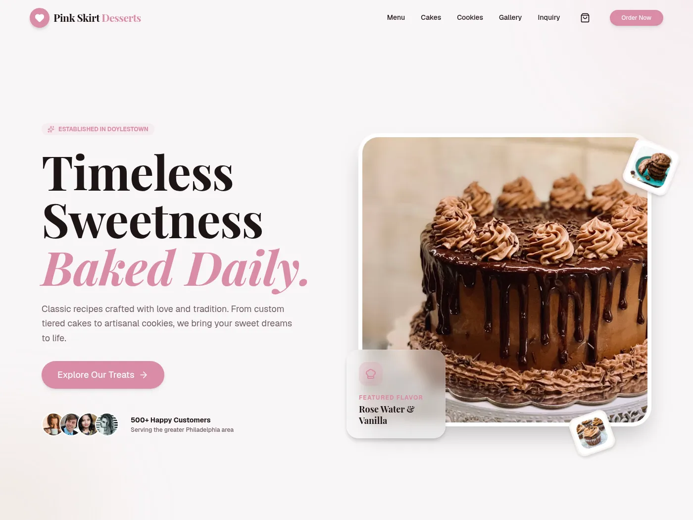 Pink Skirt Bakery Site