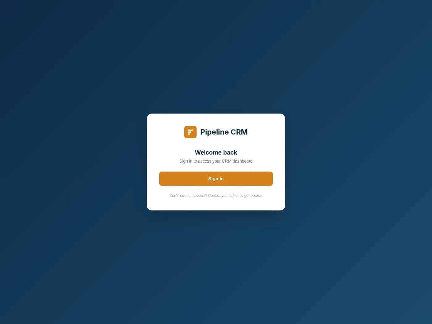 Pipeline CRM Hub