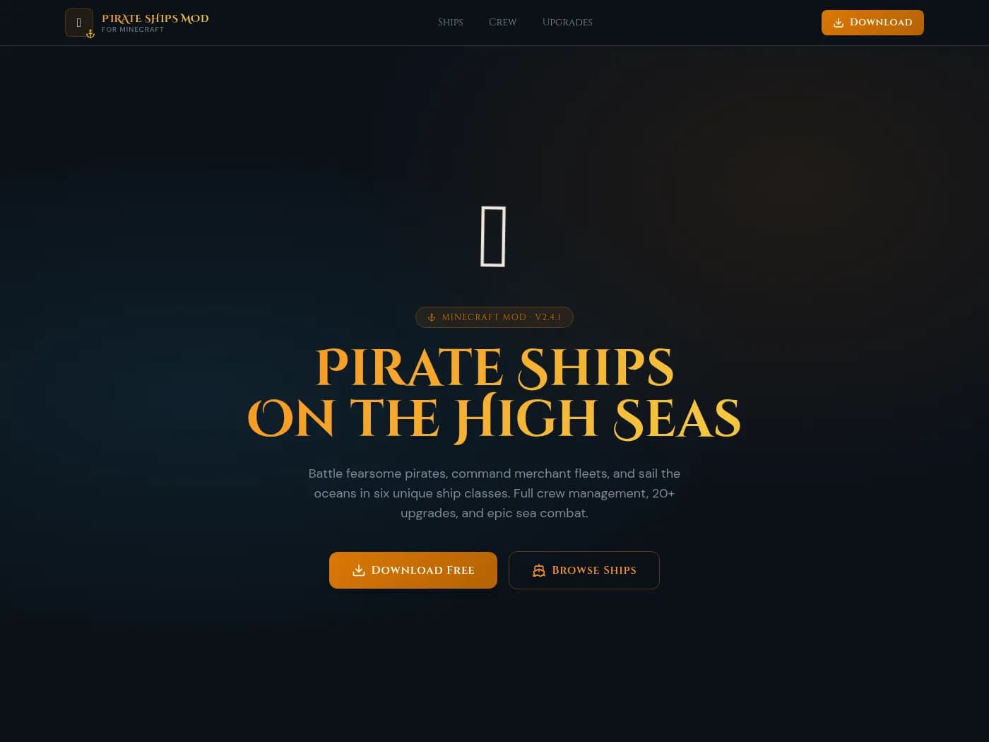 Pirate Ships Mod