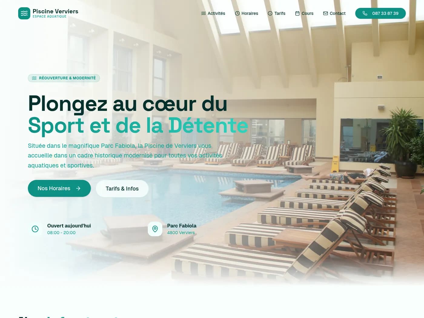 Piscine Verviers Vitrine