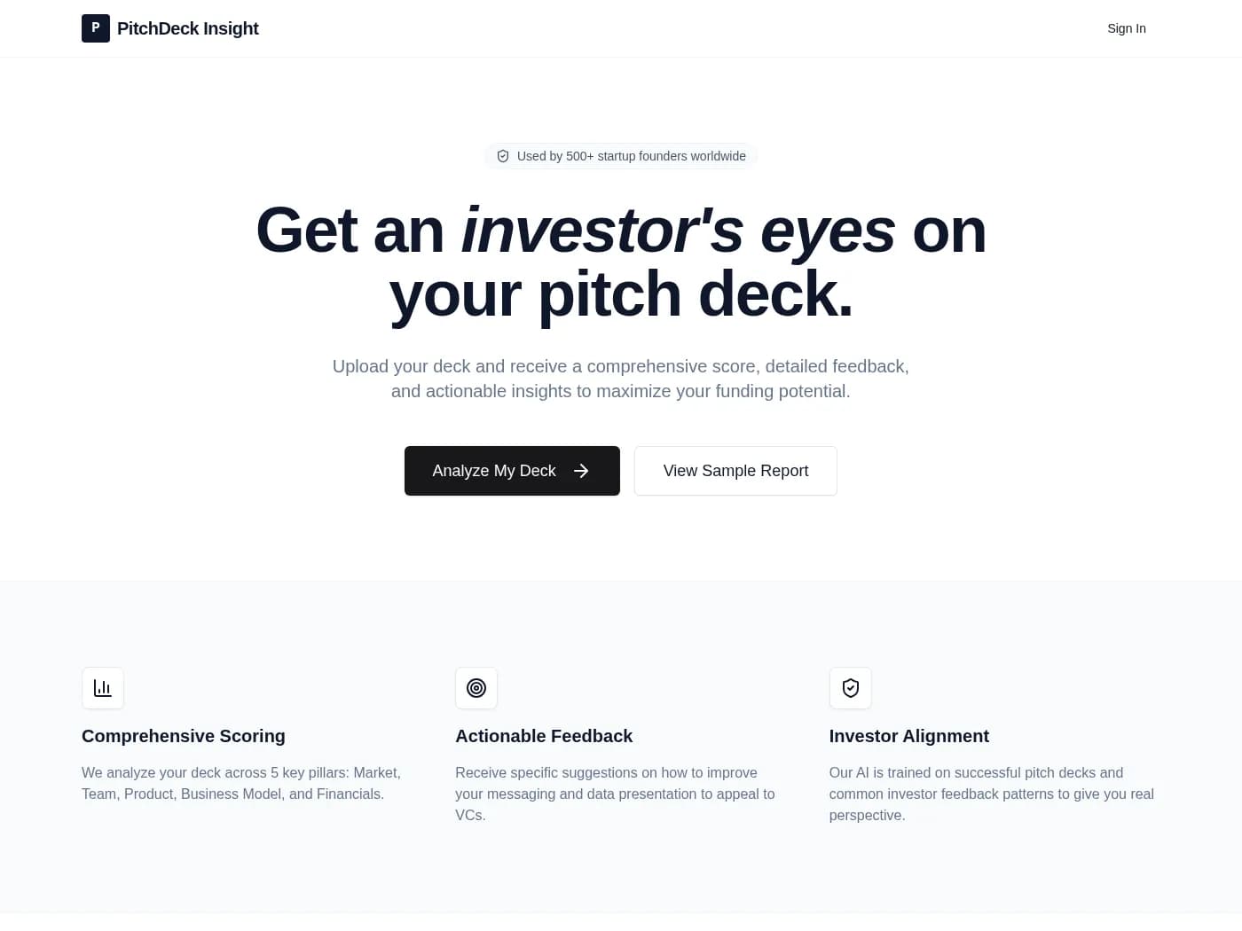 PitchDeck Insight