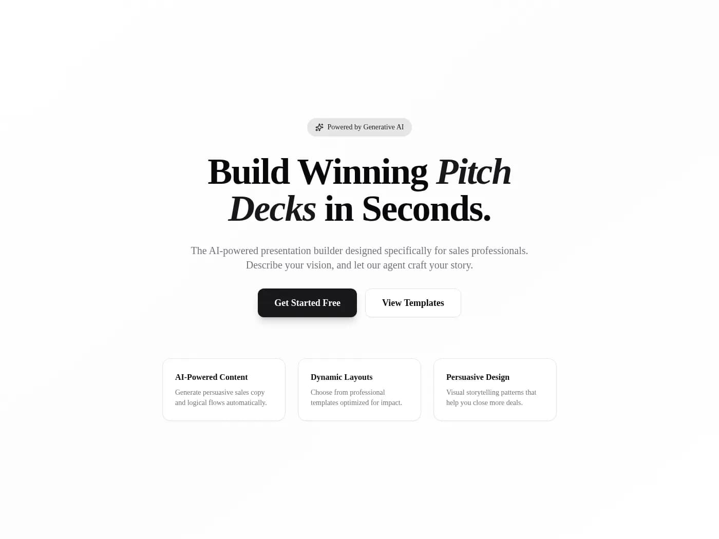 PitchDeck Builder