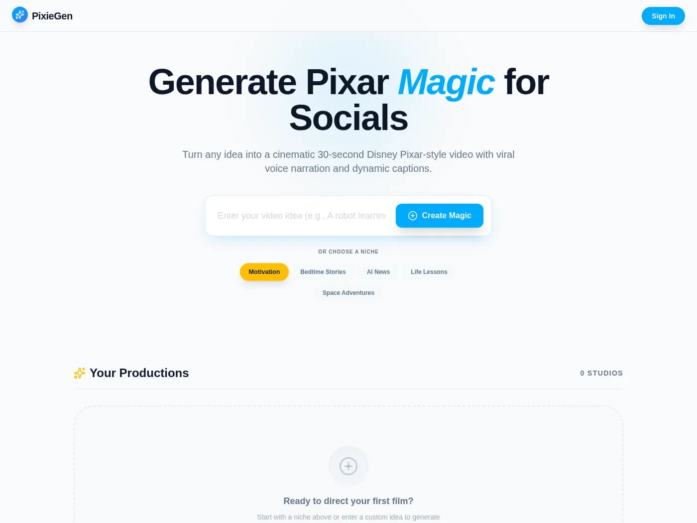 Pixar Viral Video Genie