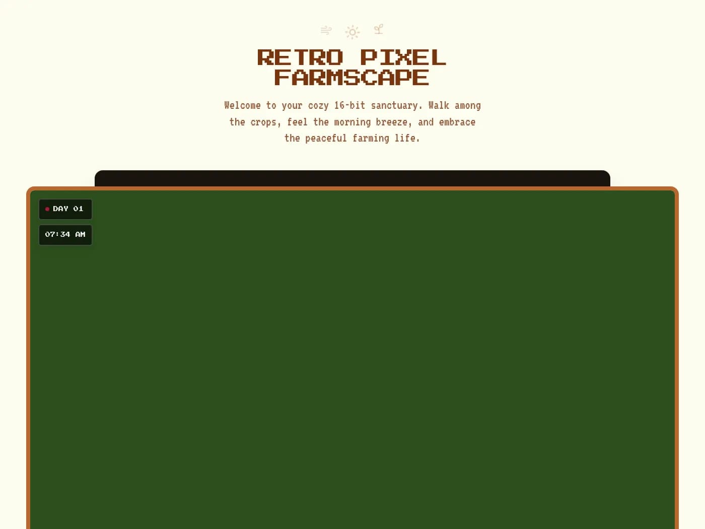 Retro Pixel Farmscape