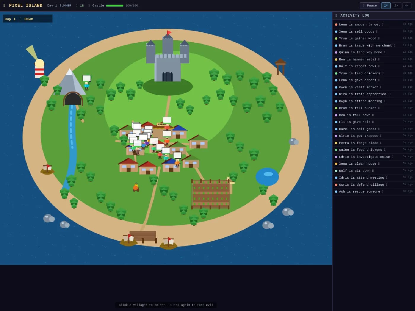 Pixel Island Simulator