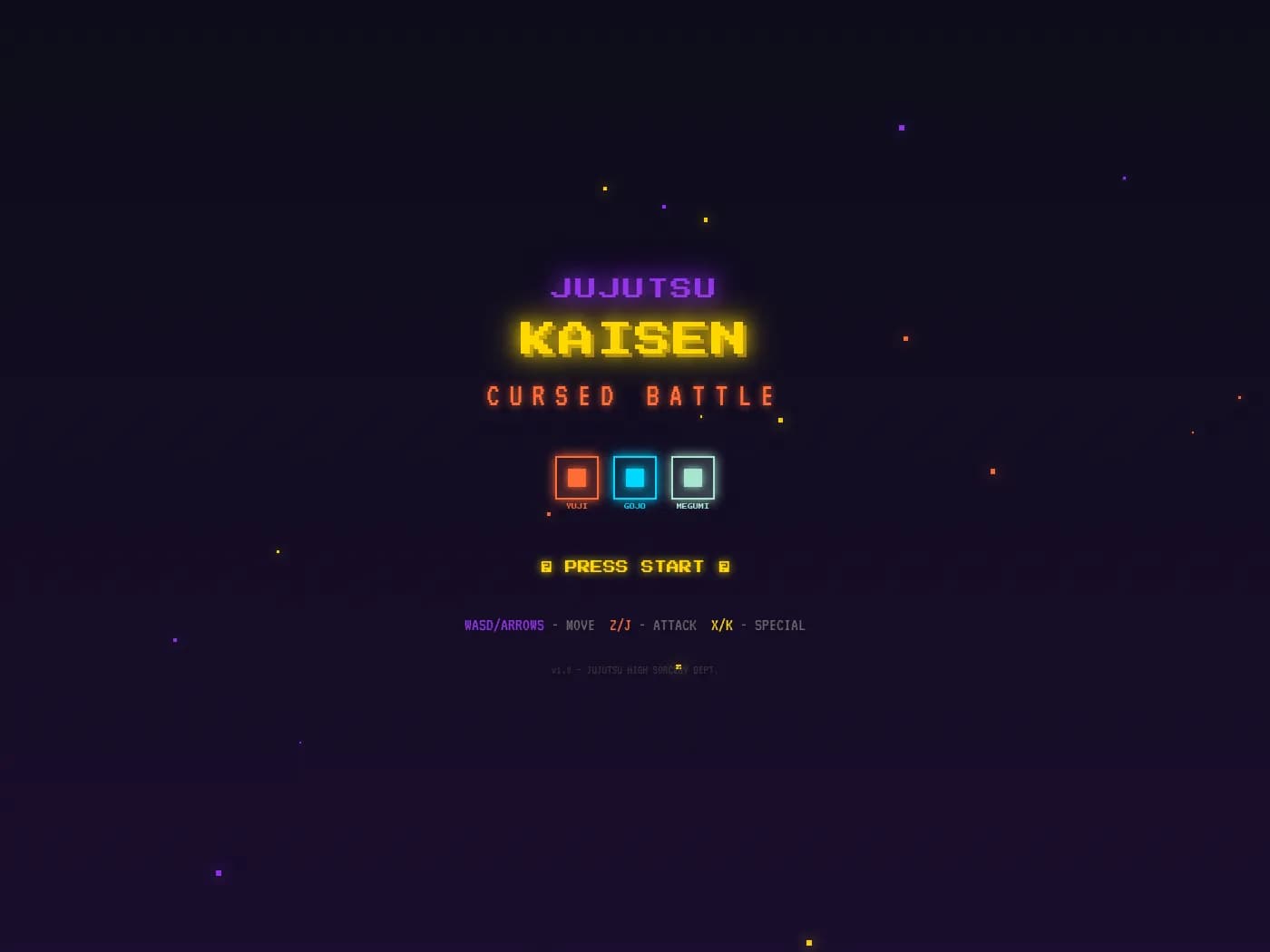 Pixel JJK Game