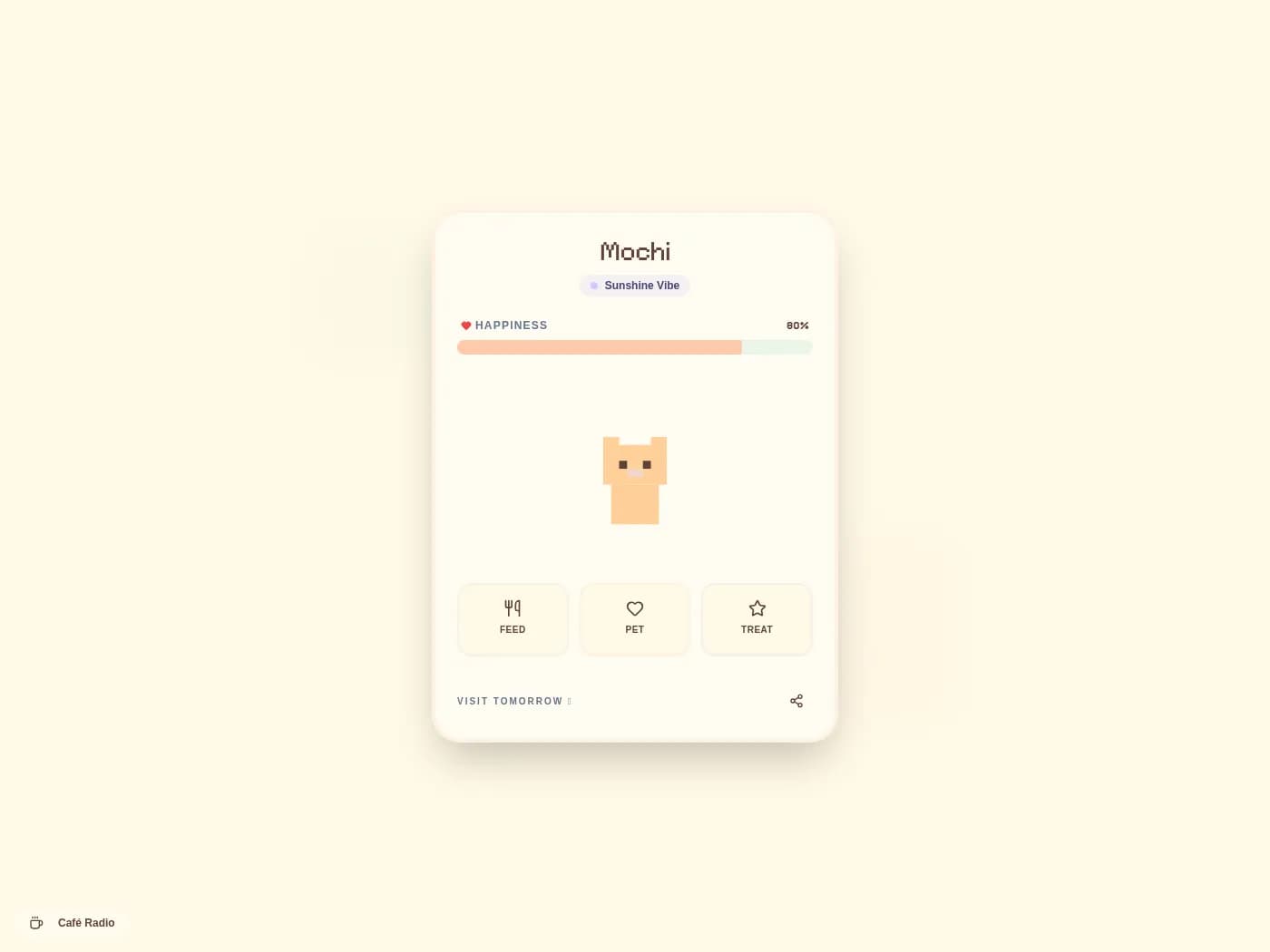 Adopt-a-Pixel Pet Café