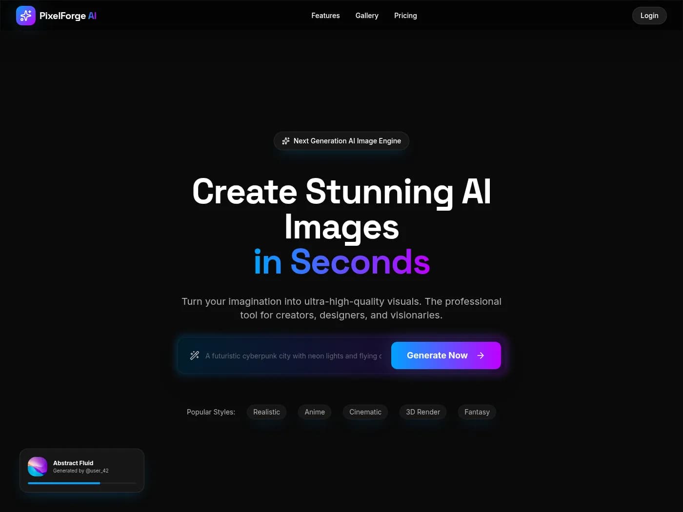 PixelForge AI Image Studio