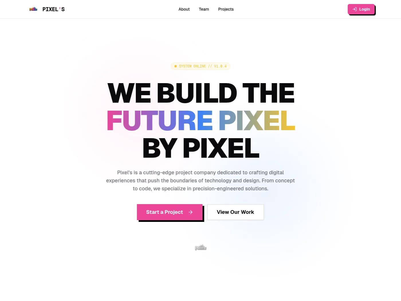 Pixel's Portfolio Site