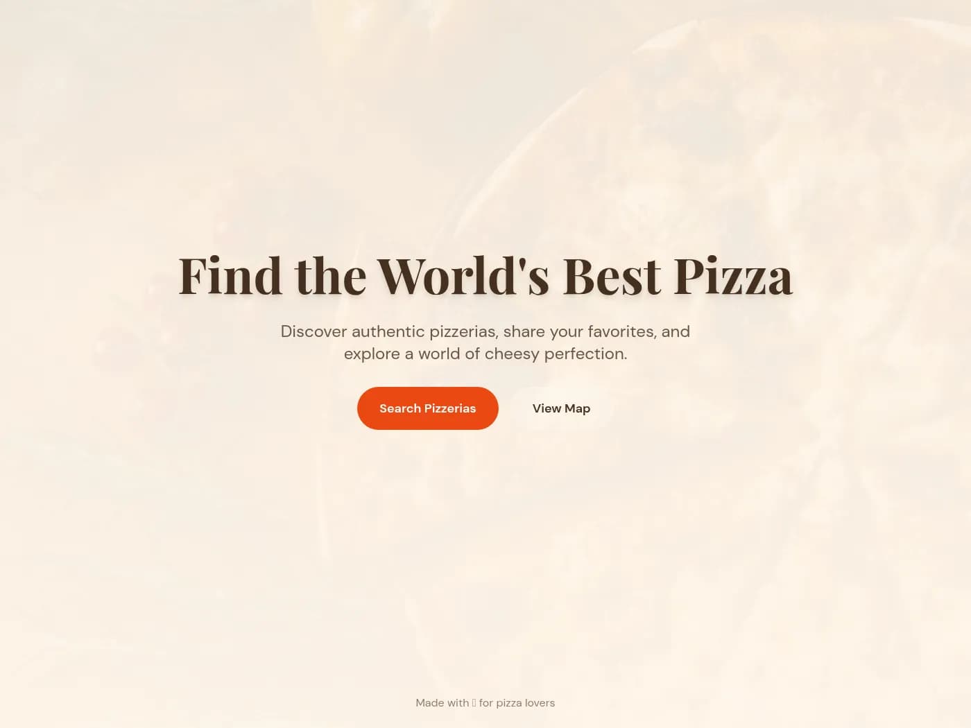 Global Pizza Finder