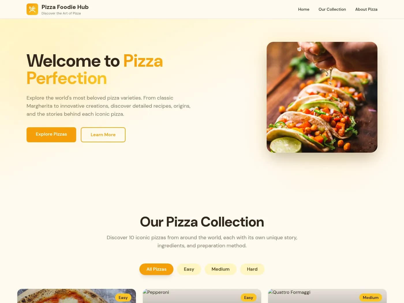 Pizza Foodie Hub