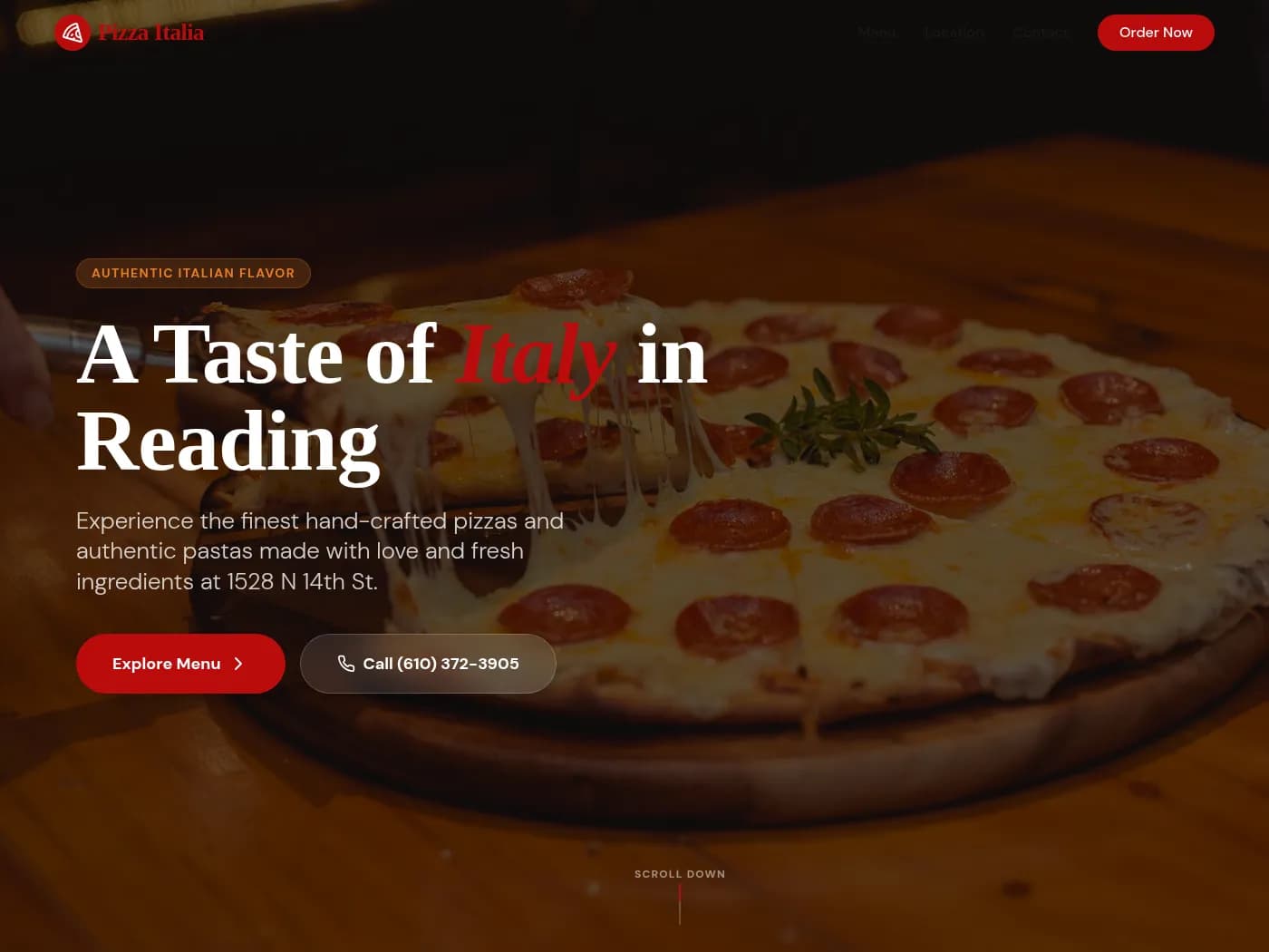 Pizza Italia Webpage