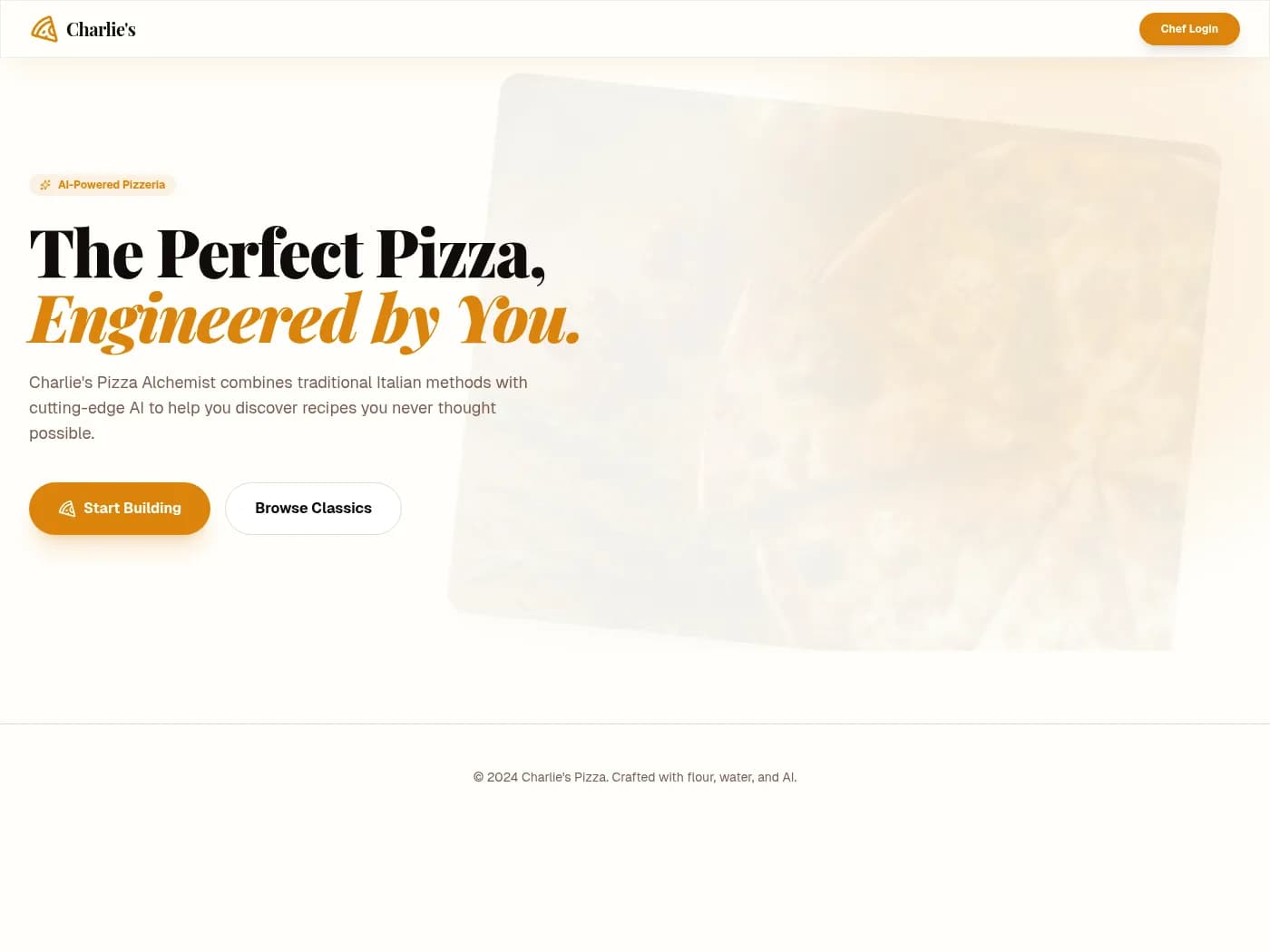 Charlie's Pizza Recipes