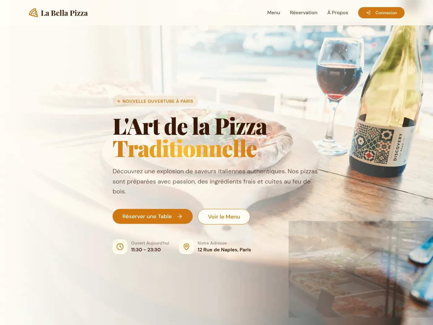 Pizza Bistro Booking