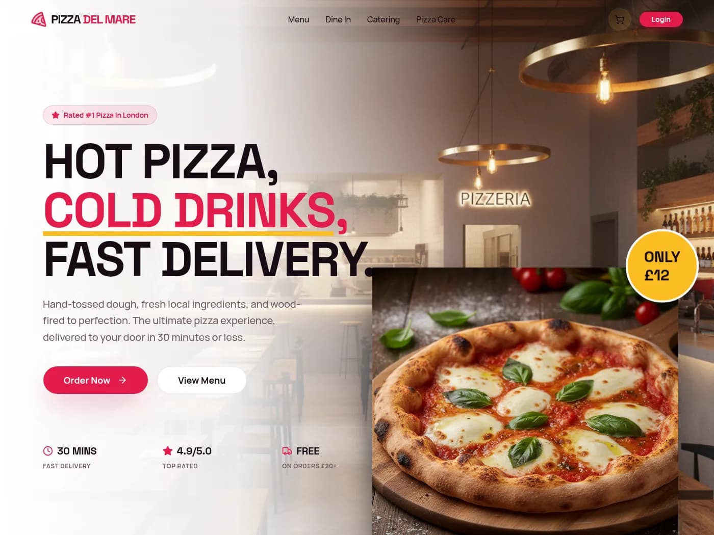 PizzaDelMare Webpage