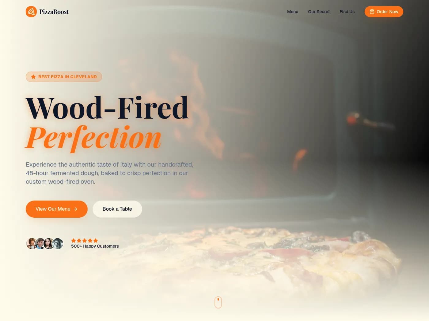 PizzaBoost Webpage