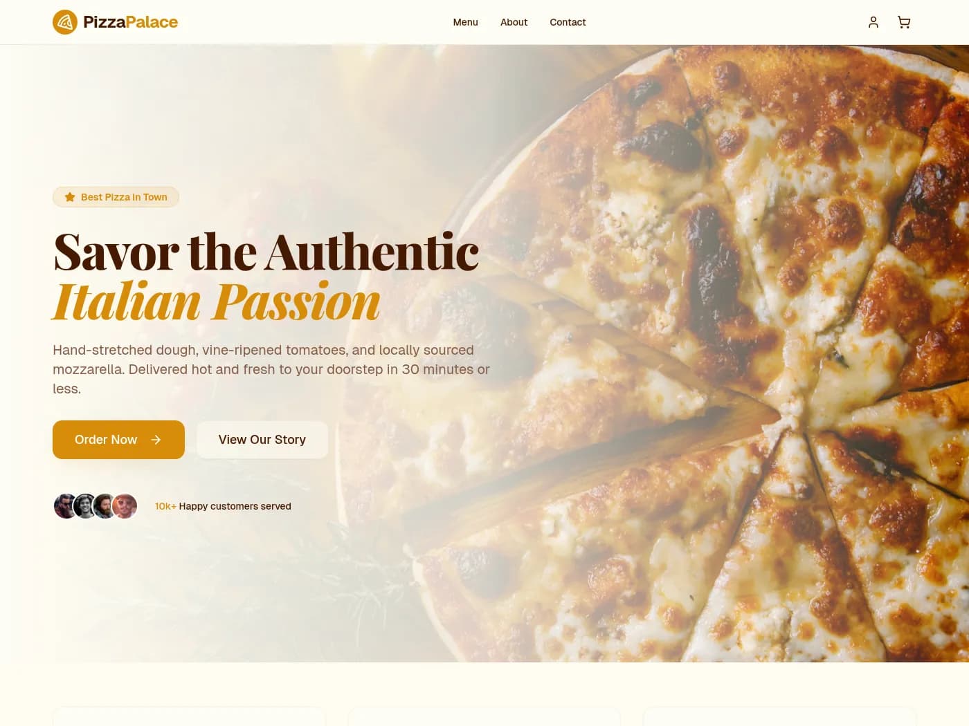 Pizza Palace Website