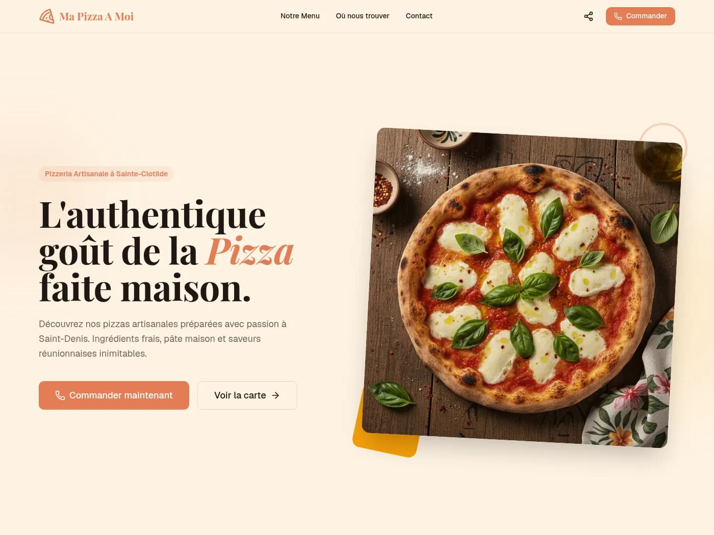 Ma Pizza A Moi Landing