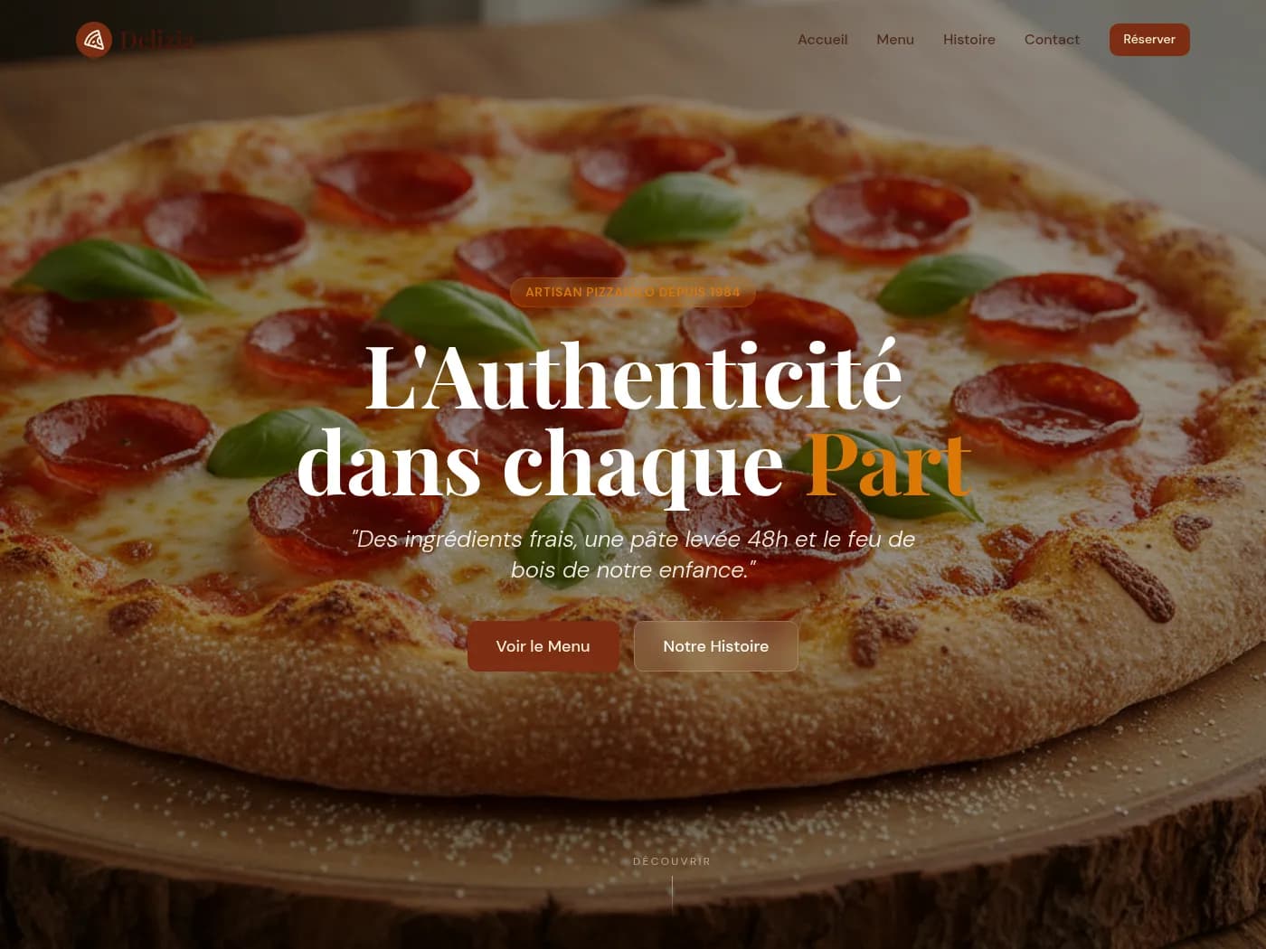 Pizzeria Web Experience