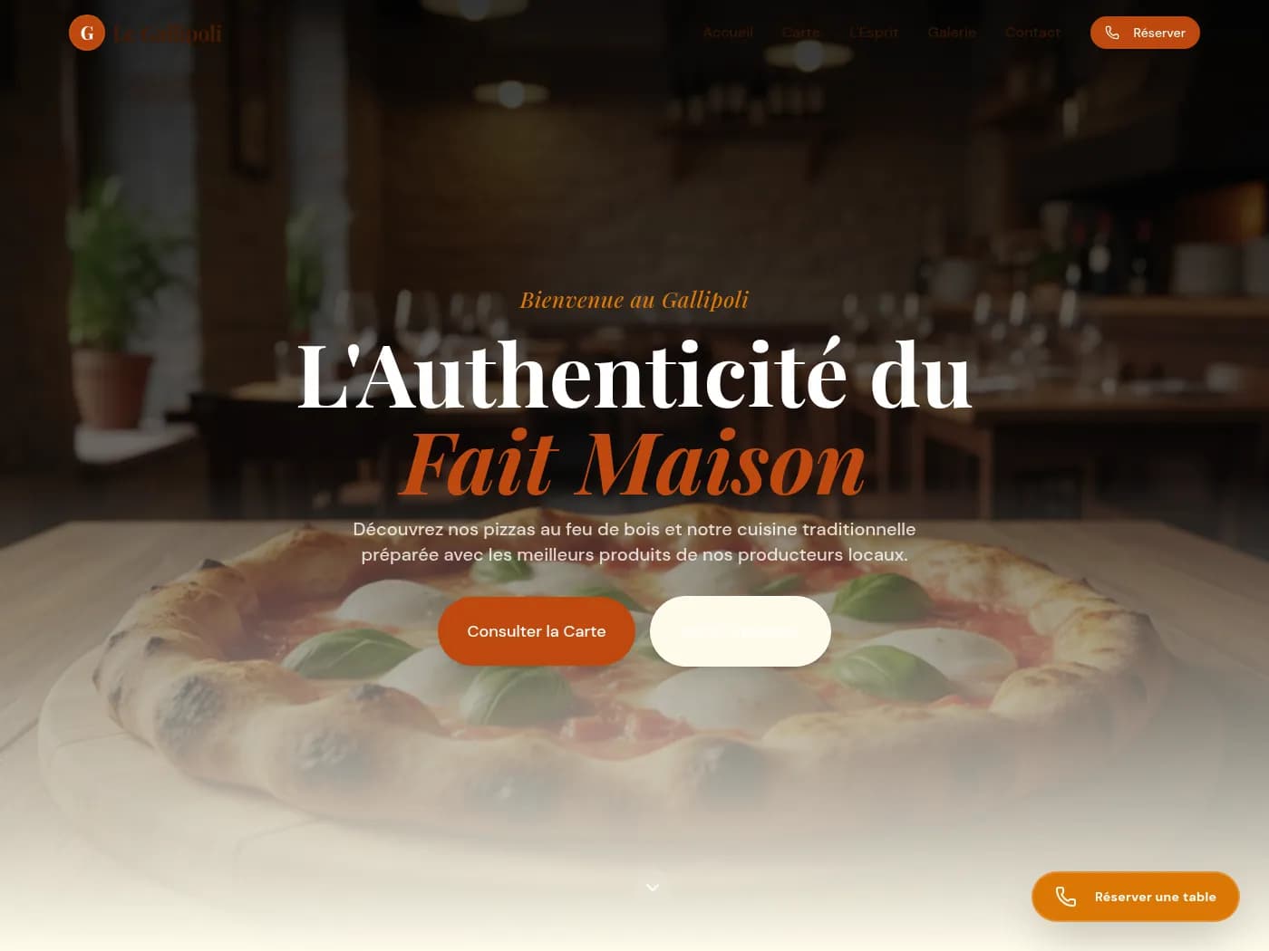 Pizzeria Web Presence