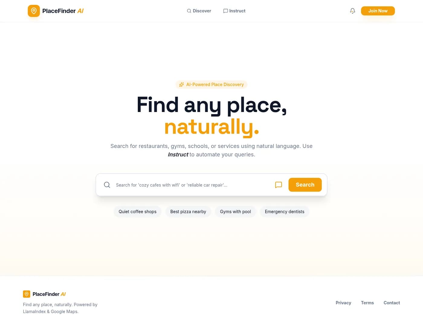 PlaceFinder AI