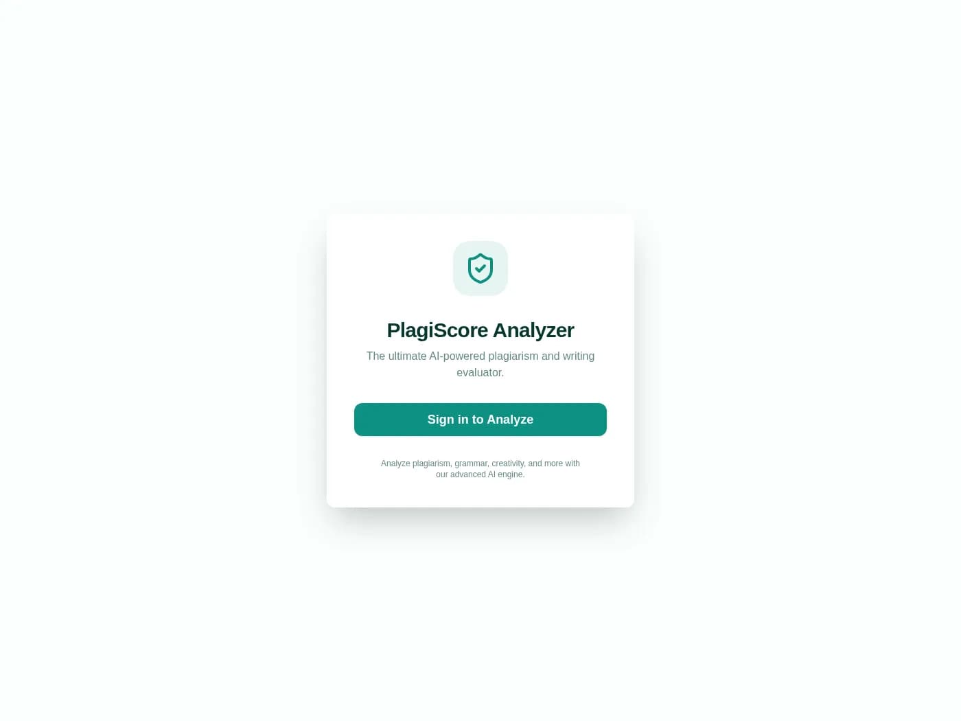PlagiScore Analyzer