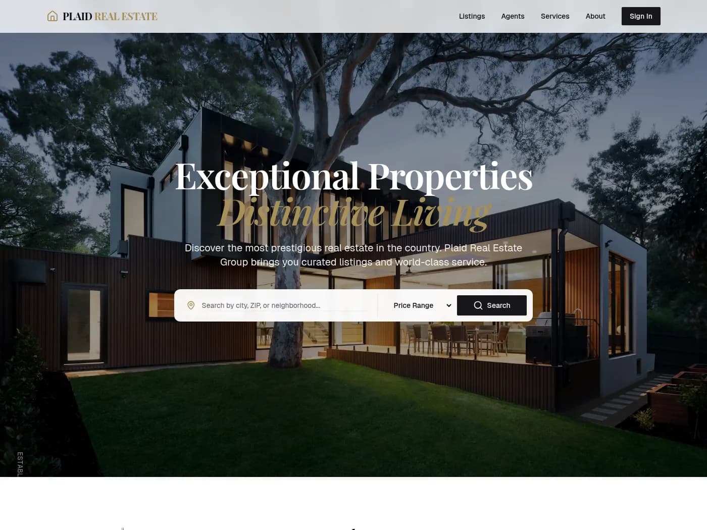 Plaid Real Estate Hub