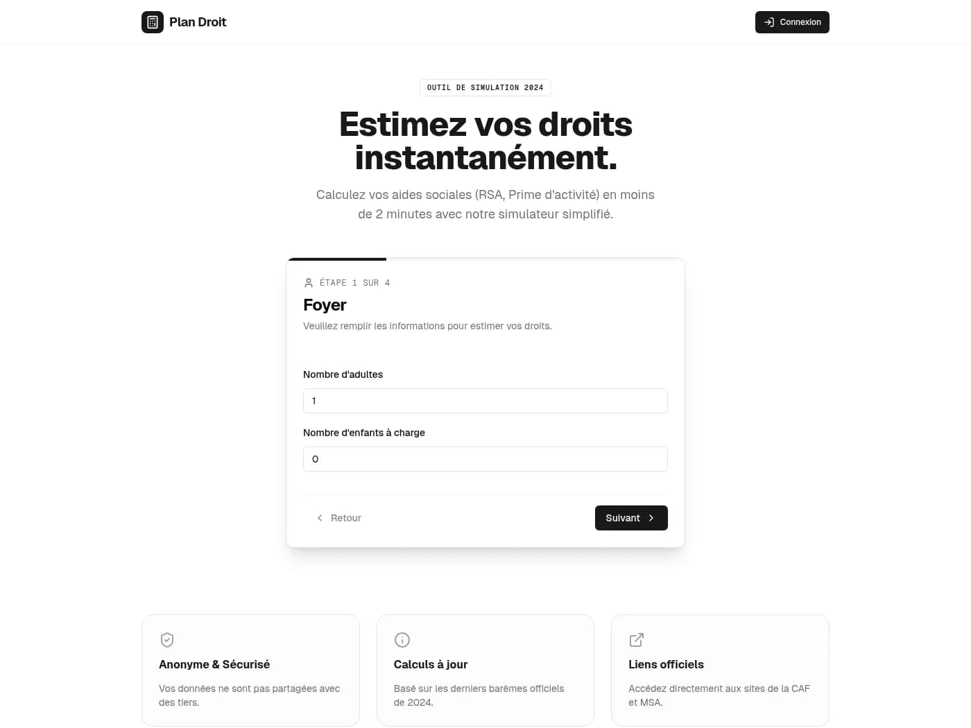 Plan Droit Calculator