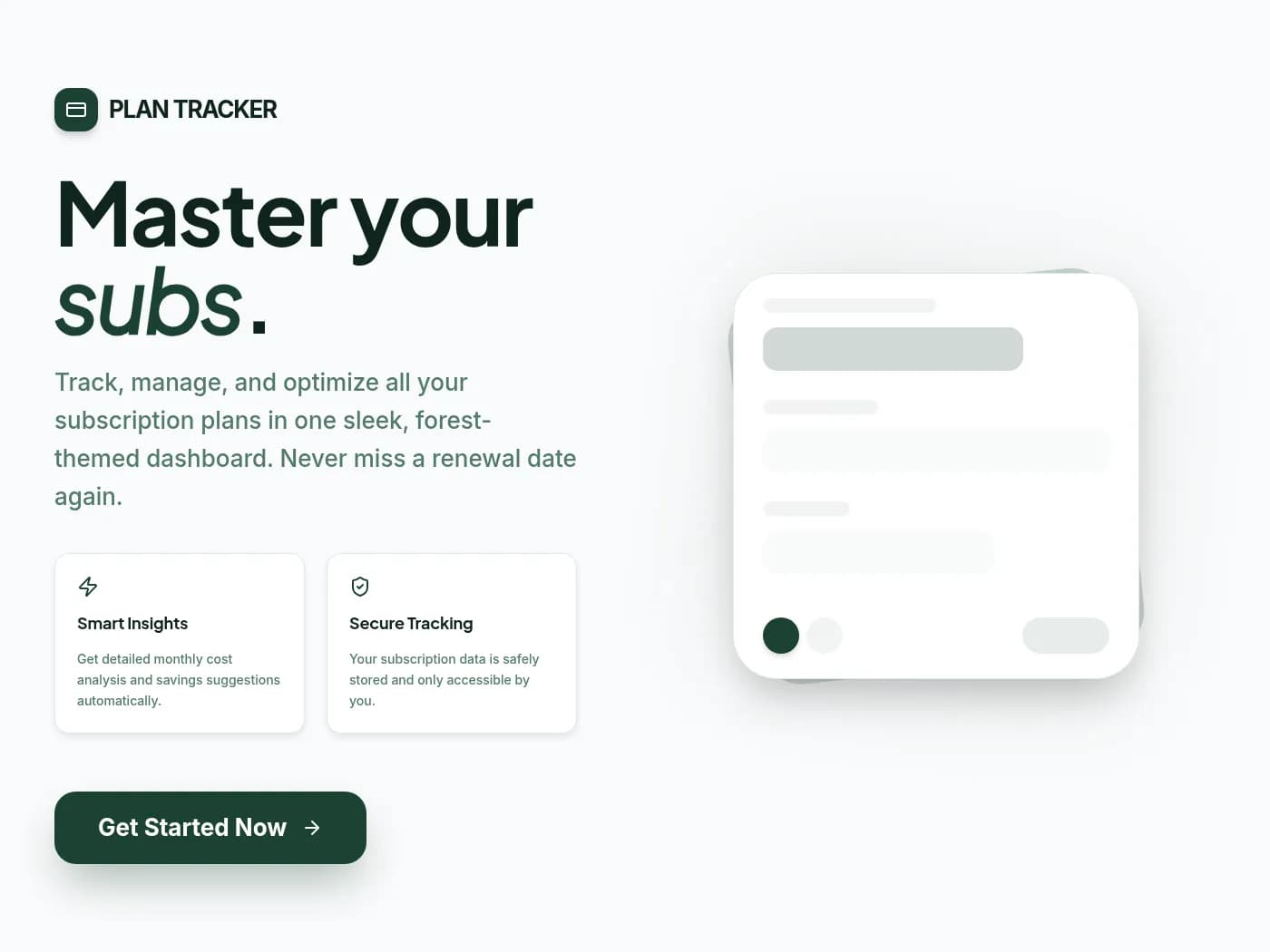 Plan Tracker
