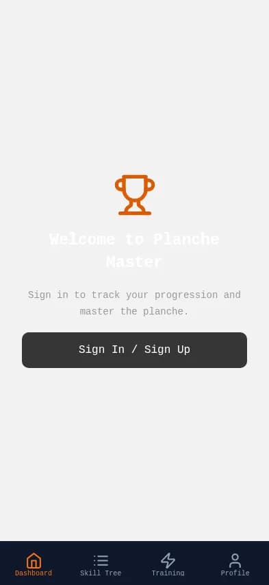 Planche Progression App