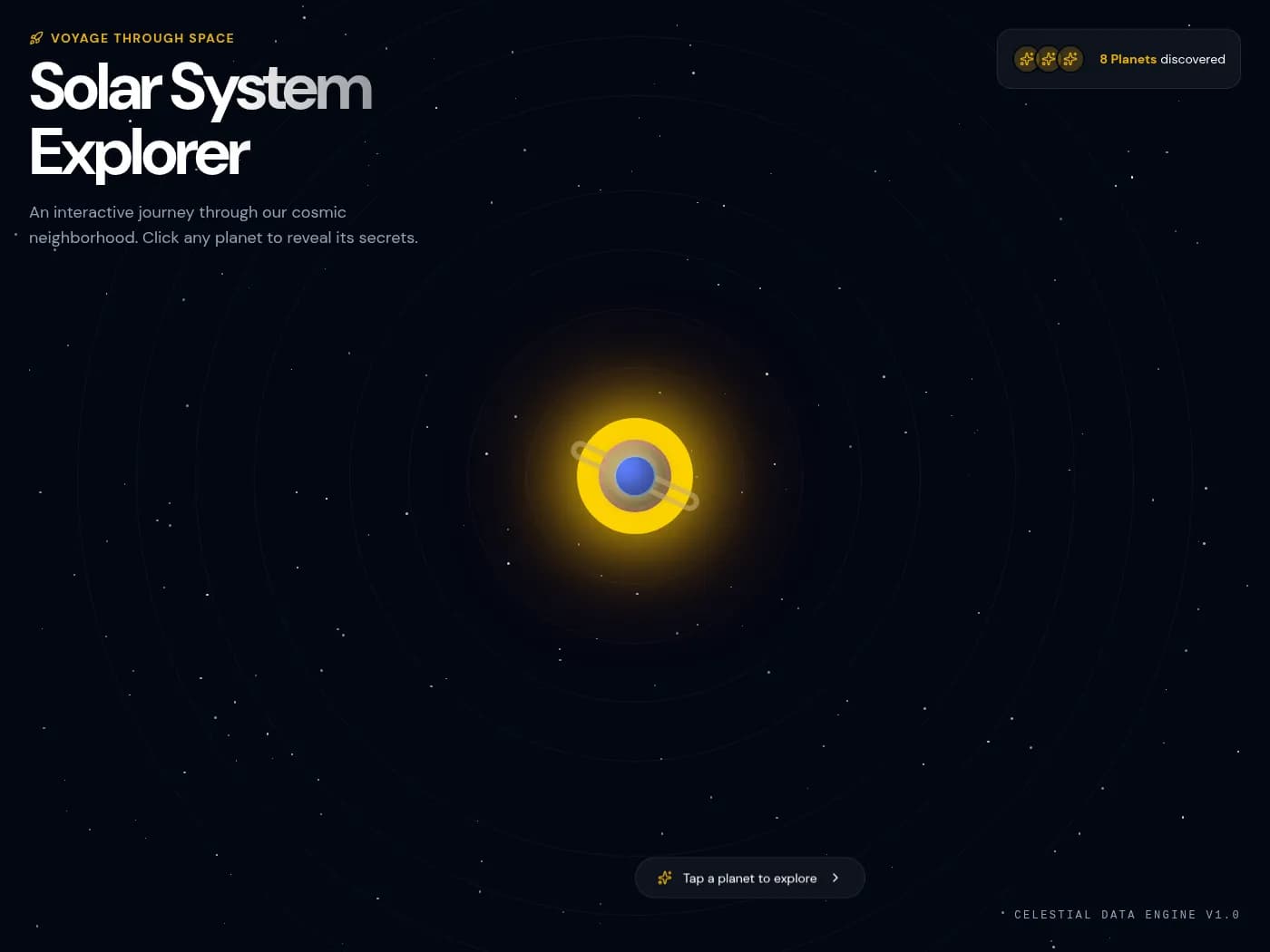 Interactive Planet Explorer