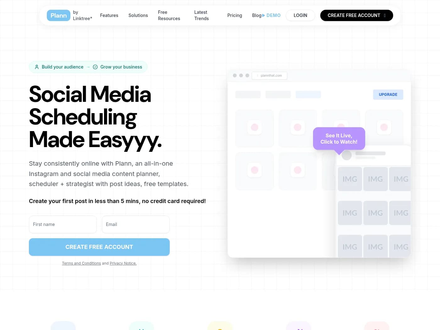 Plann Landing React