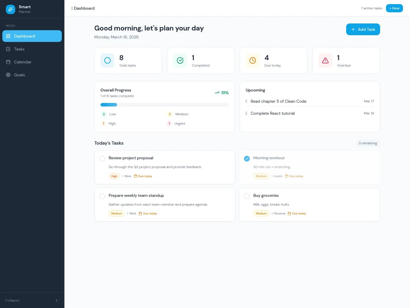 Smart Planner App
