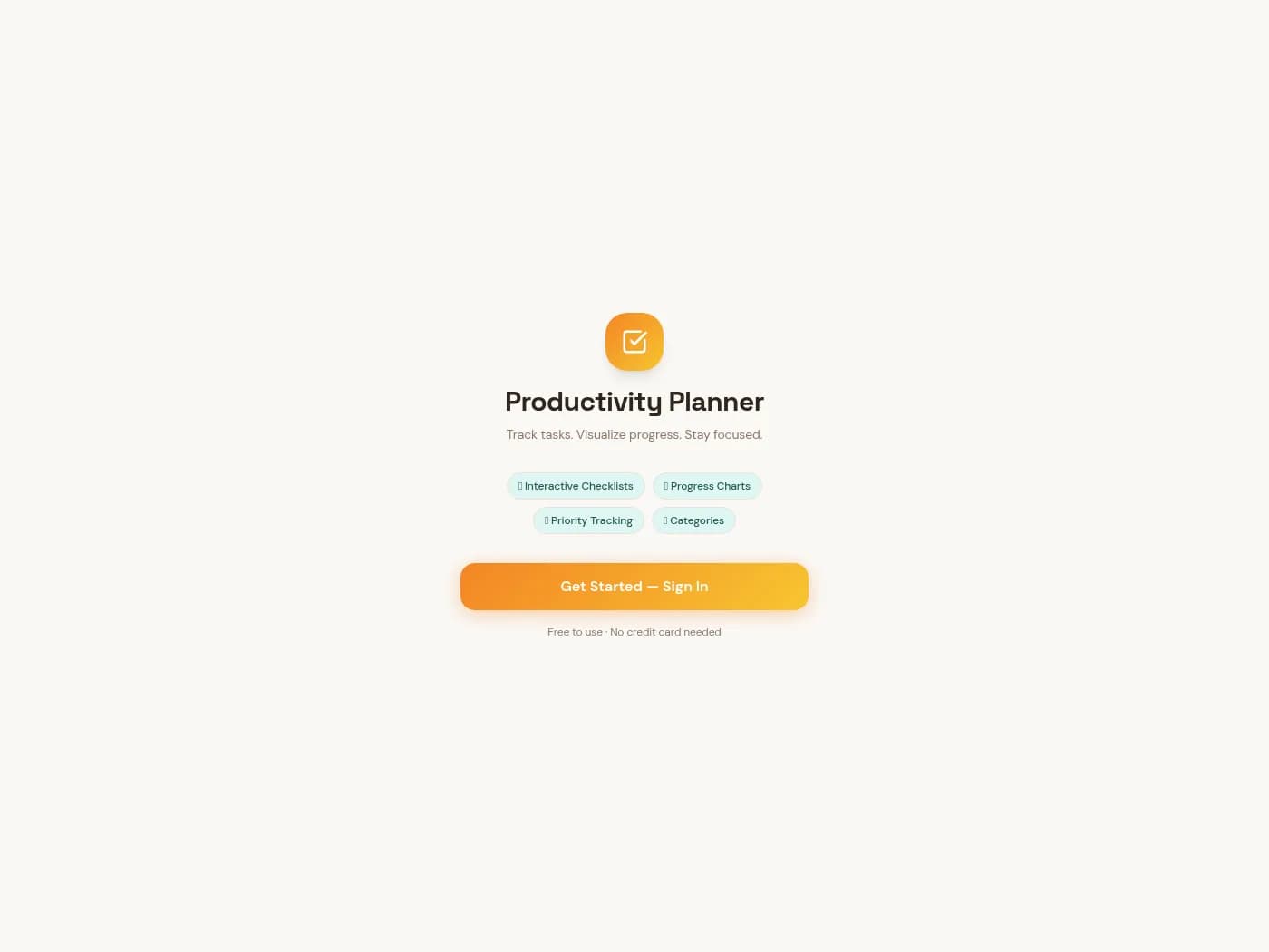 Productivity Planner Pro