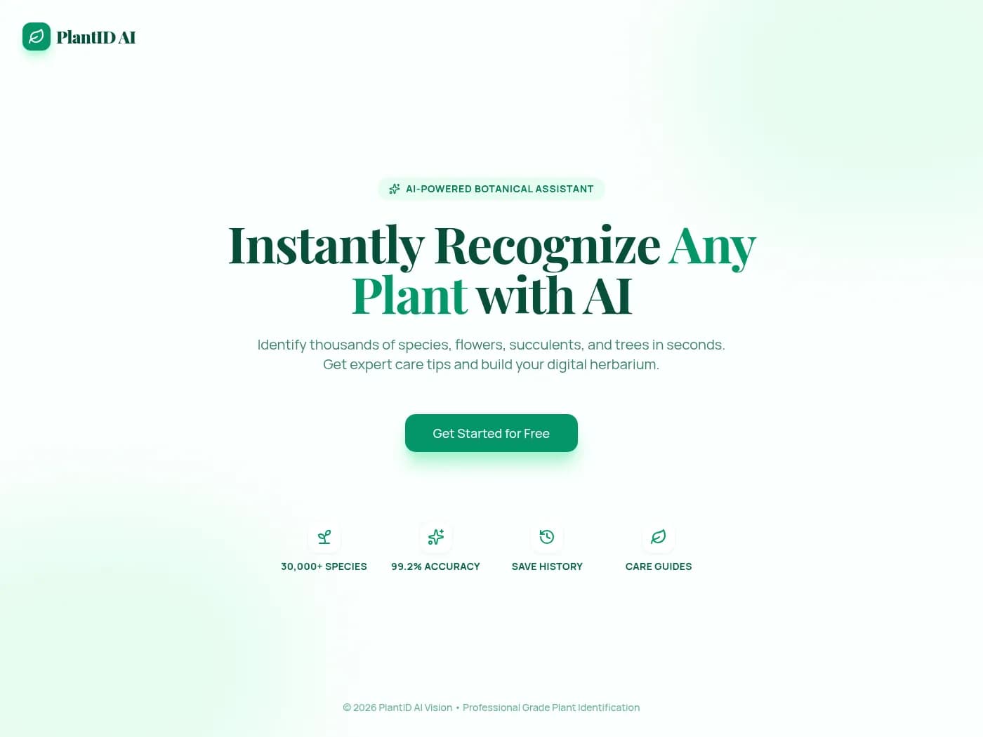 Plant ID AI Web